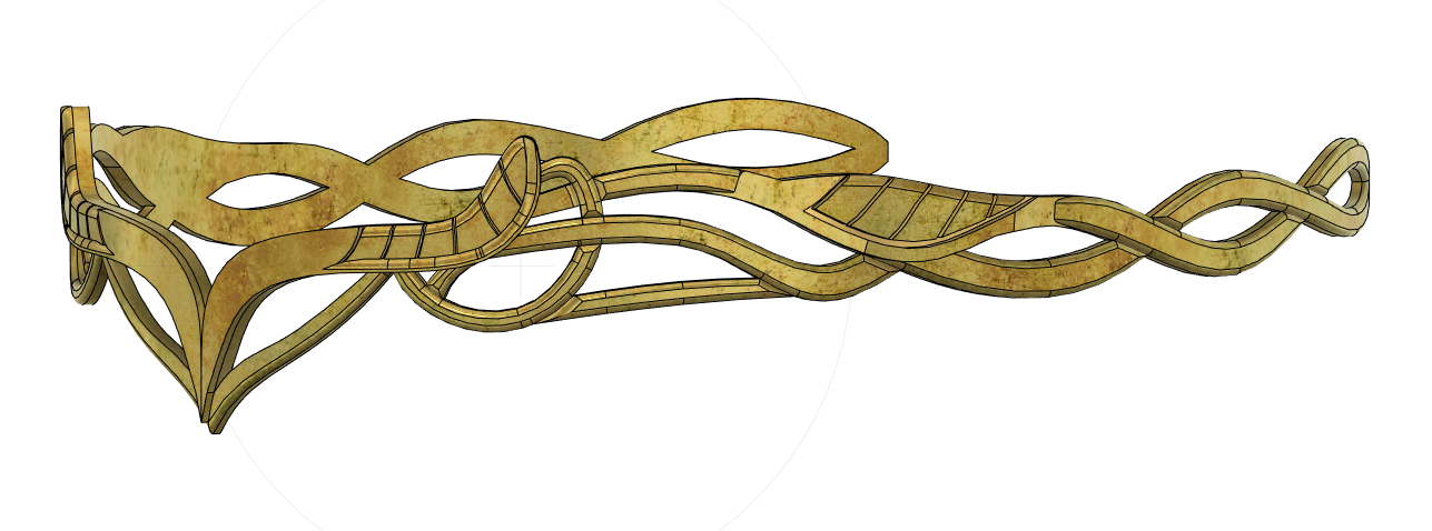 STL file Elrond Elven Circlet Crown 🧝・3D printable model to download・Cults