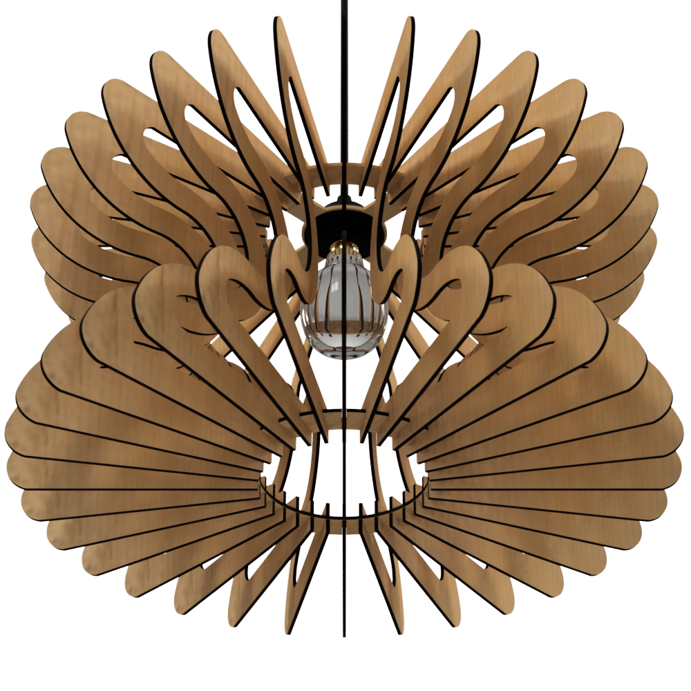 STL file CEILING LIGHT LAMP 3D PRINT AND LASER CUT FILES MODEL 12・3D ...
