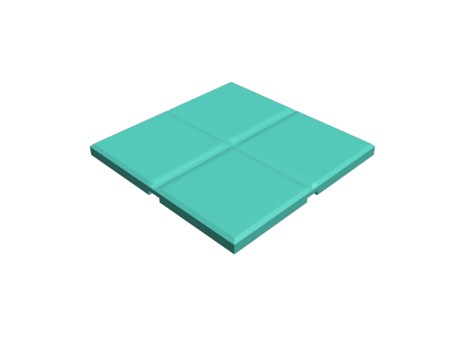 Free 3D file Basic tile 2x2・3D print design to download・Cults