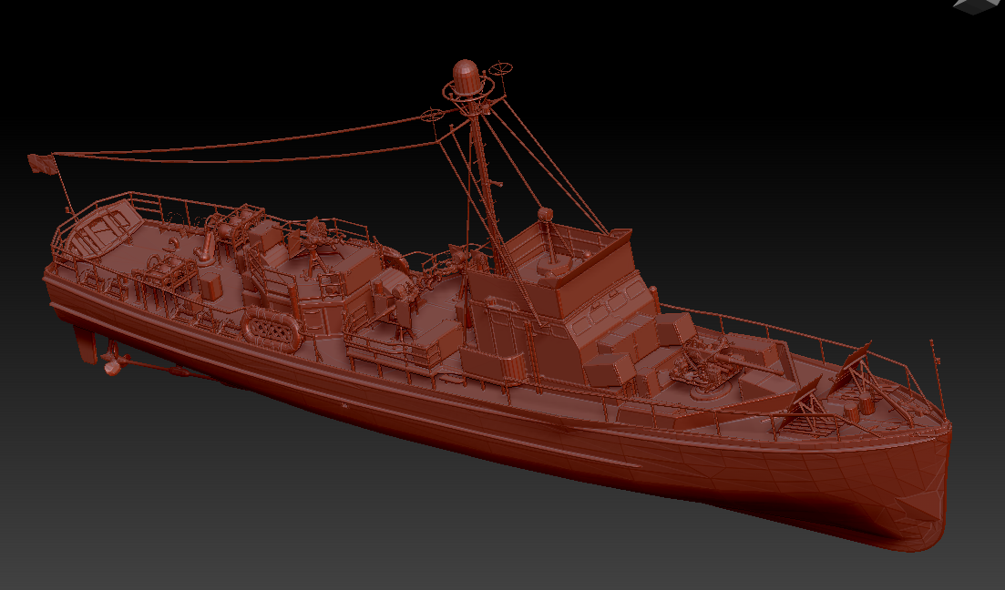 STL file 110ft SC-497 (1945)・3D printable design to download・Cults
