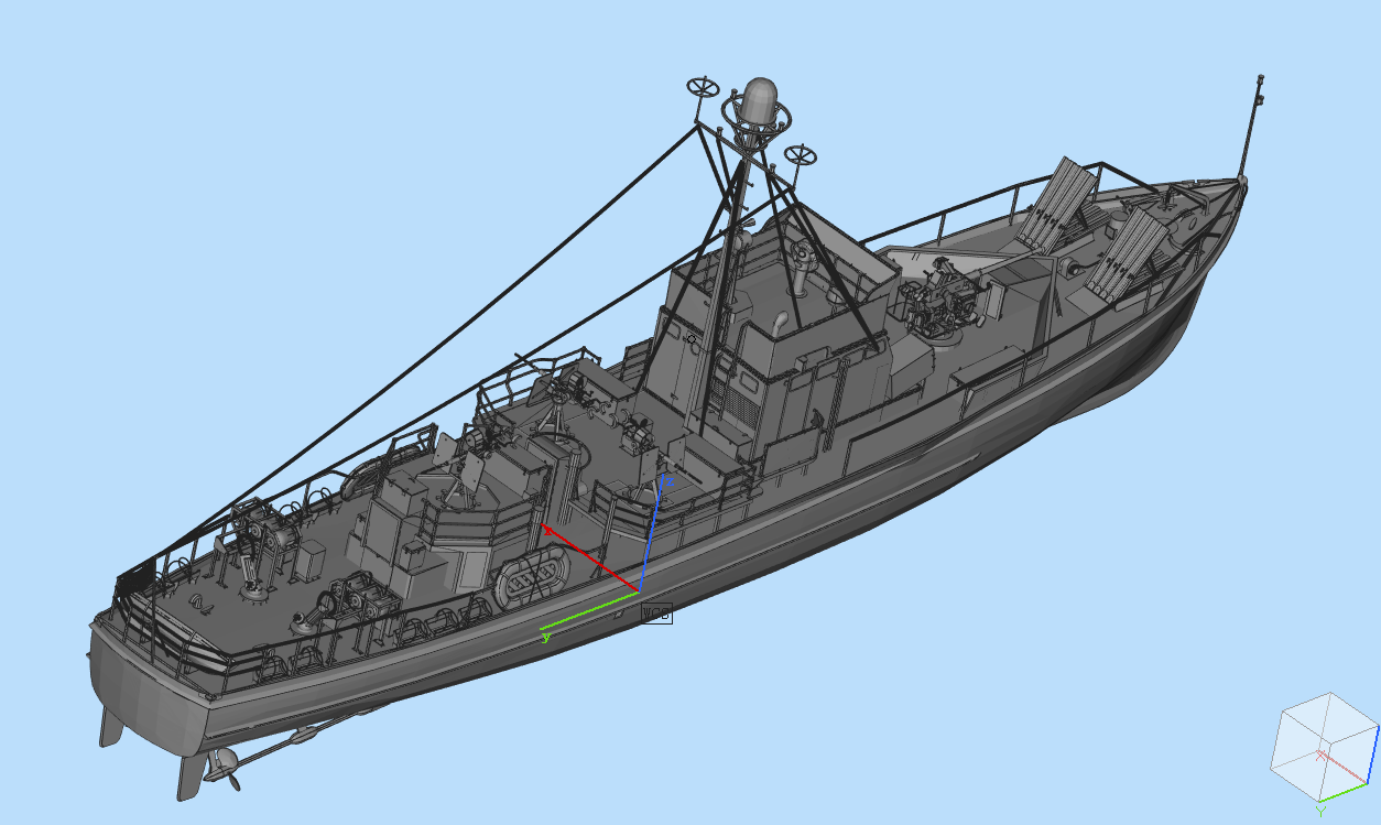 STL file 110ft SC-497 (1945)・3D printable design to download・Cults