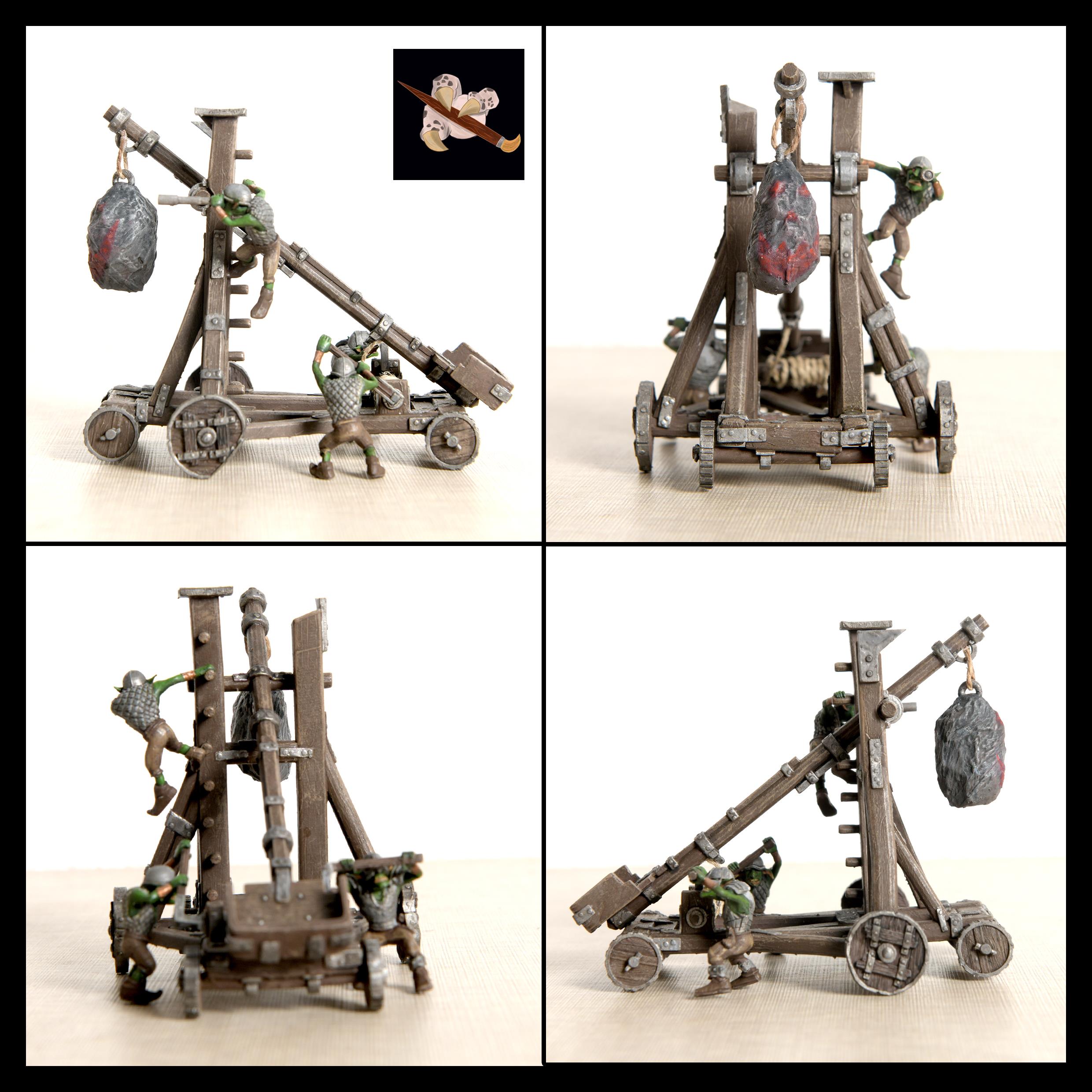 3D printing Gobbo 90KG Stone Projectile Launcher・Cults