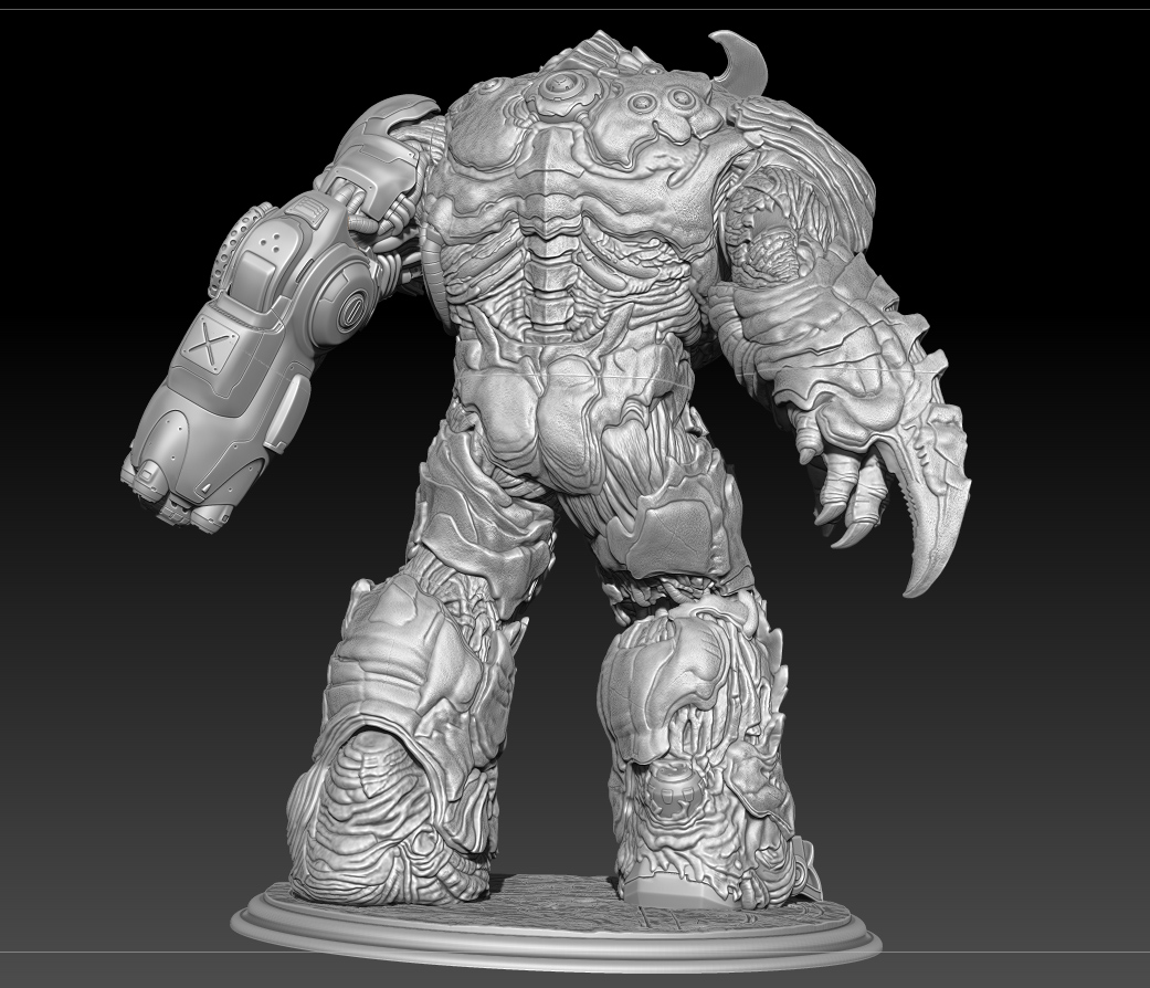 STL file Cyberdemon Statue・3D printable model to download・Cults