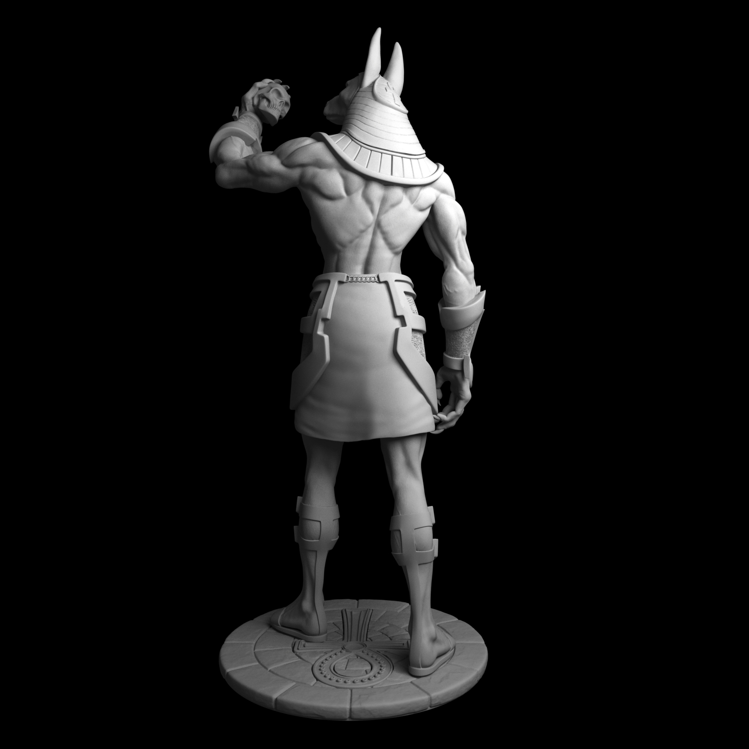 STL file Anubis Statue 🎨・Model to download and 3D print・Cults