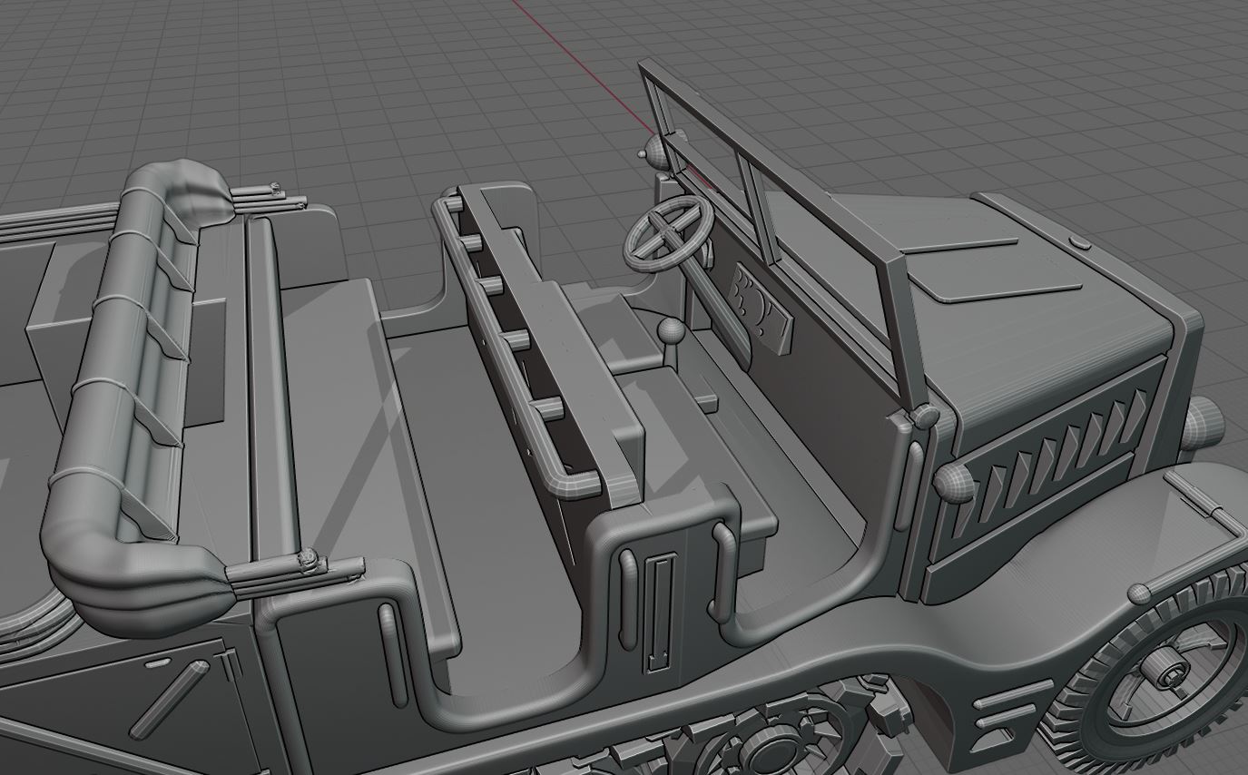 STL file Sd.Kfz 9 Famo - German Half-track for Wargame・Model to ...