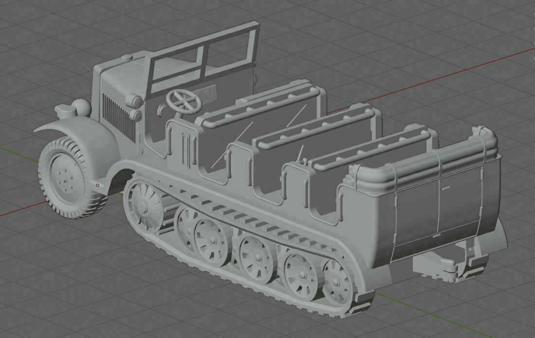 STL file Sd.Kfz 6 🪖・3D printable model to download・Cults