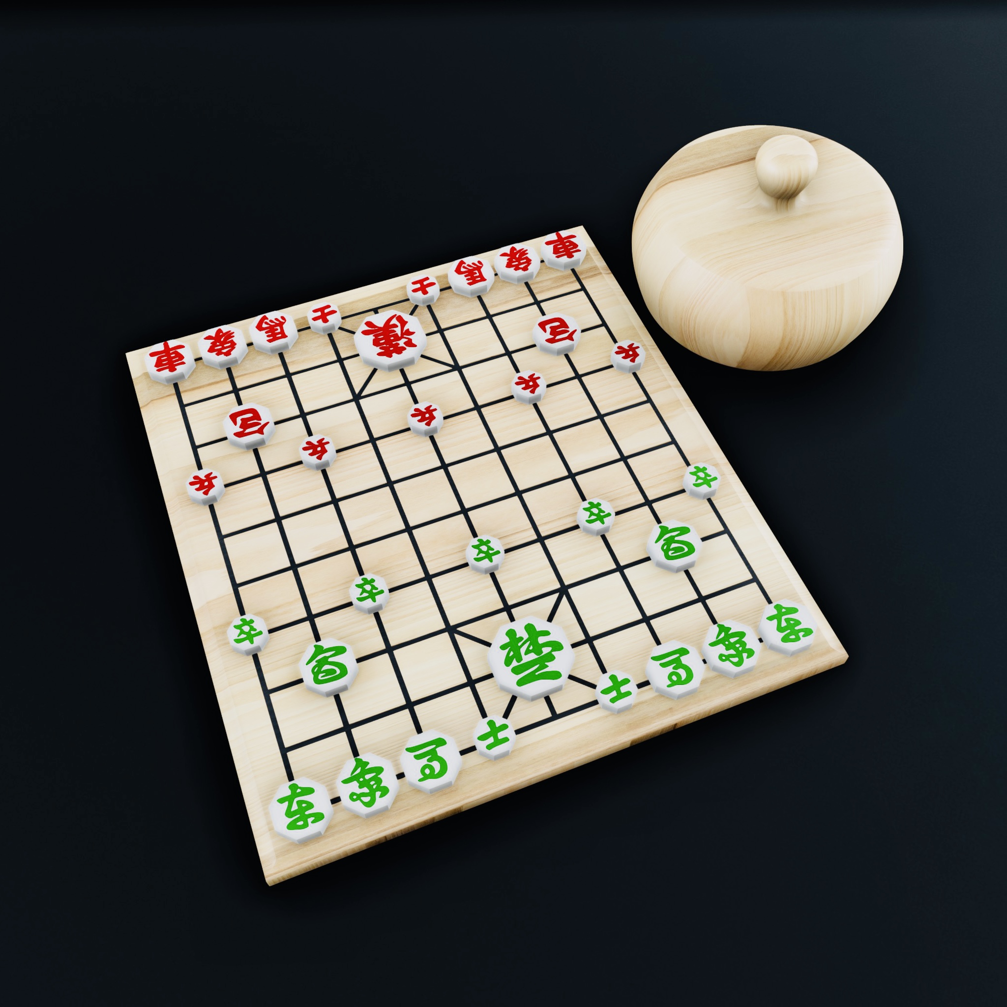 3D file Janngi - Korean Chess - Board Game ♟️・3D printer design to ...