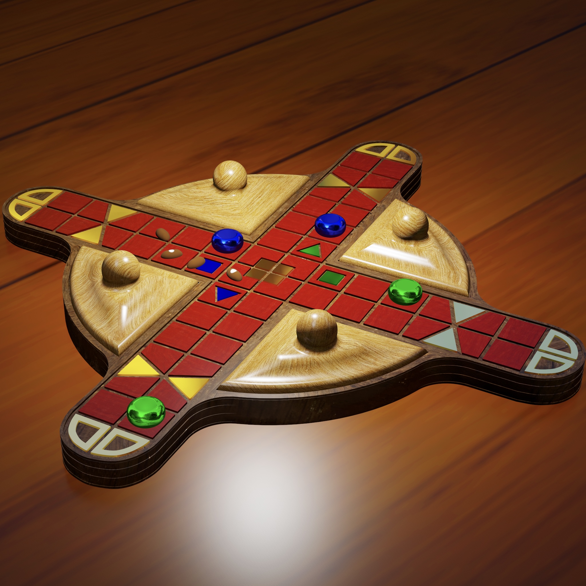 3D file Patolli Board Game・Model to download and 3D print・Cults