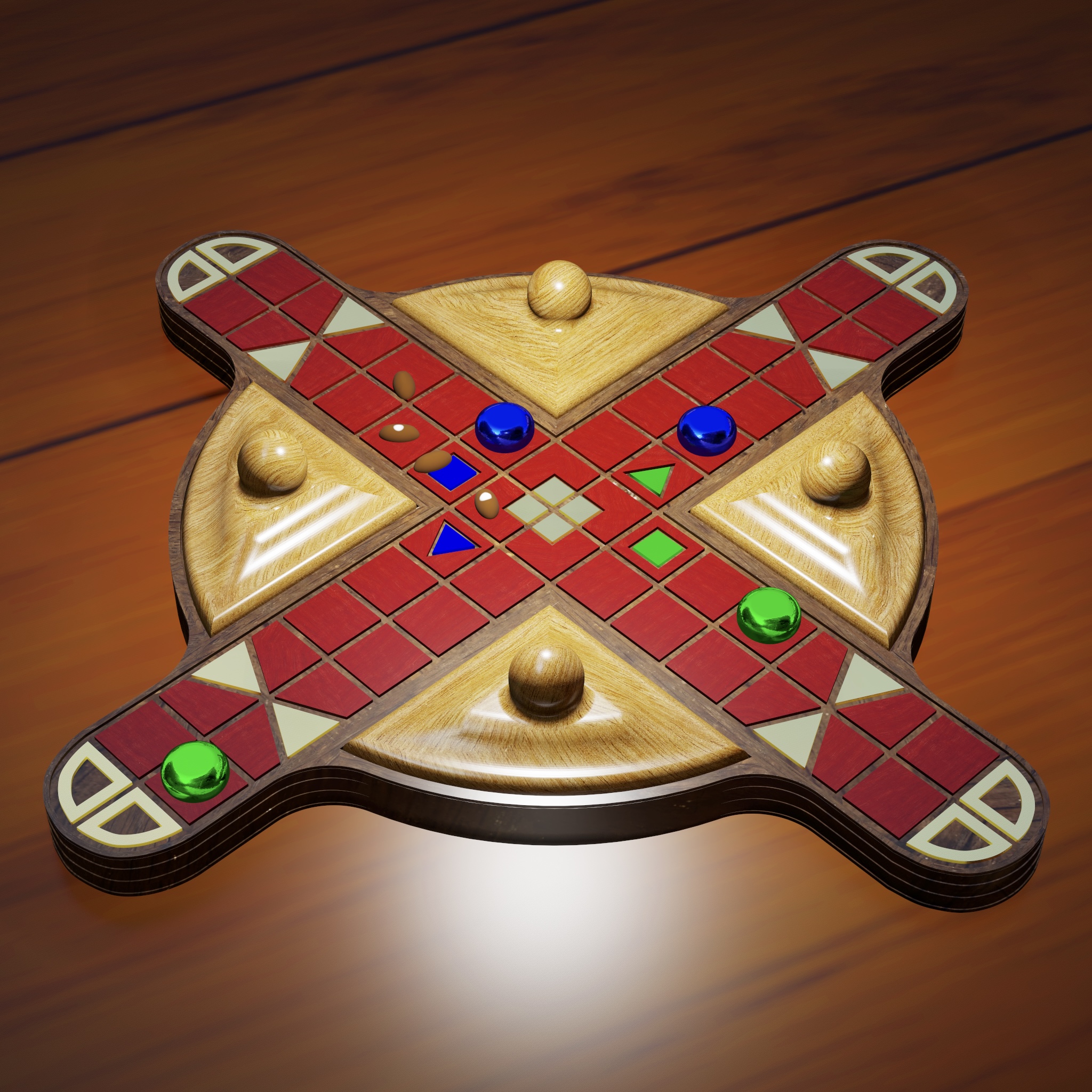 3D file Patolli Board Game・Model to download and 3D print・Cults