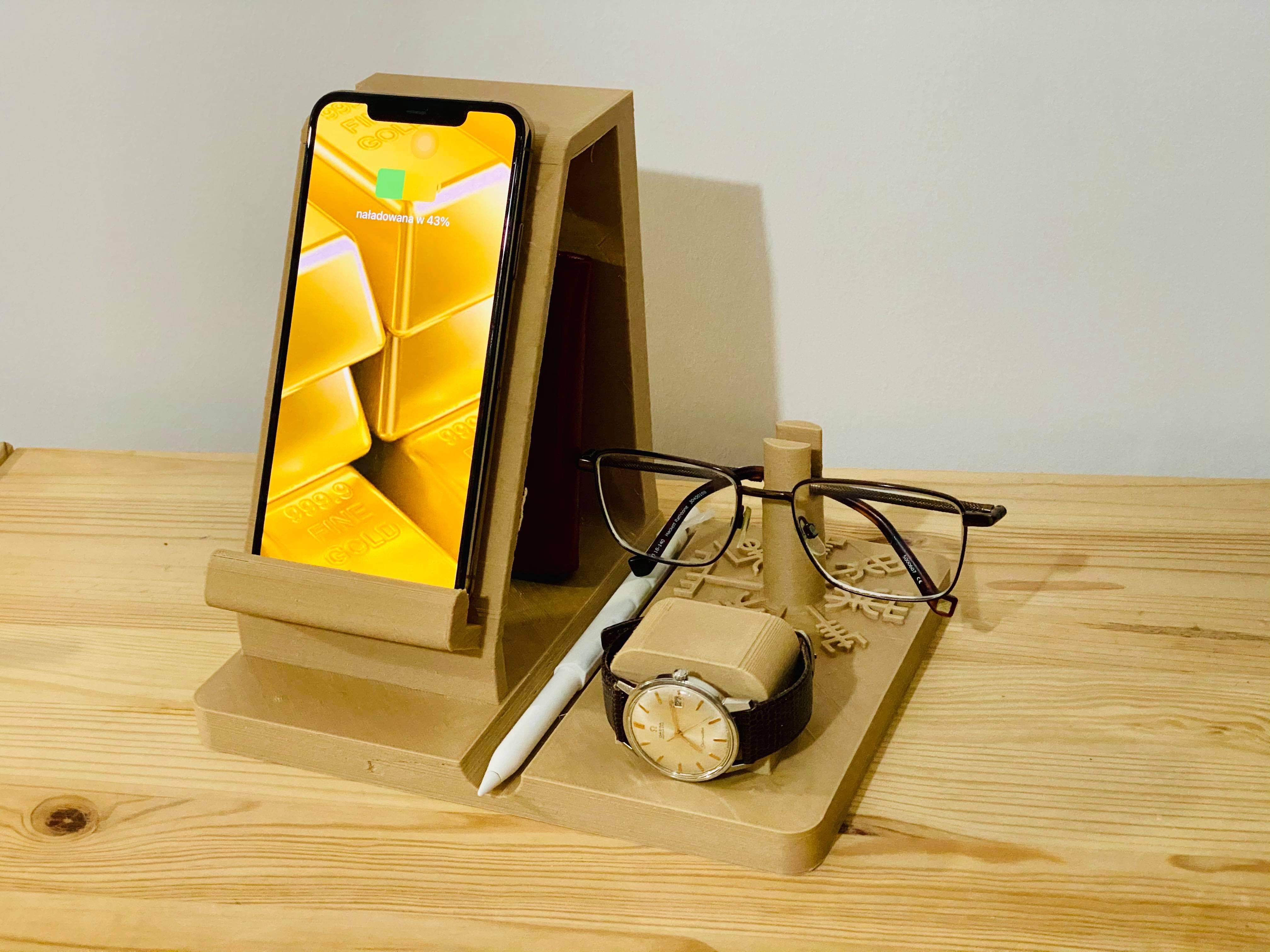 3D file Phone Docking Station with Wireless Charger・3D printer design ...