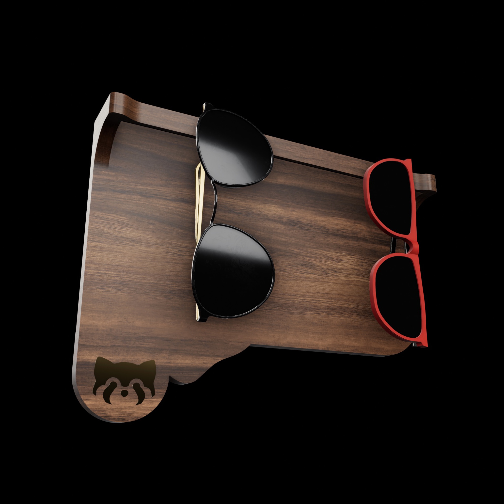 3D file Wooden Sunglasses Wall Holder・Template to download and 3D print ...
