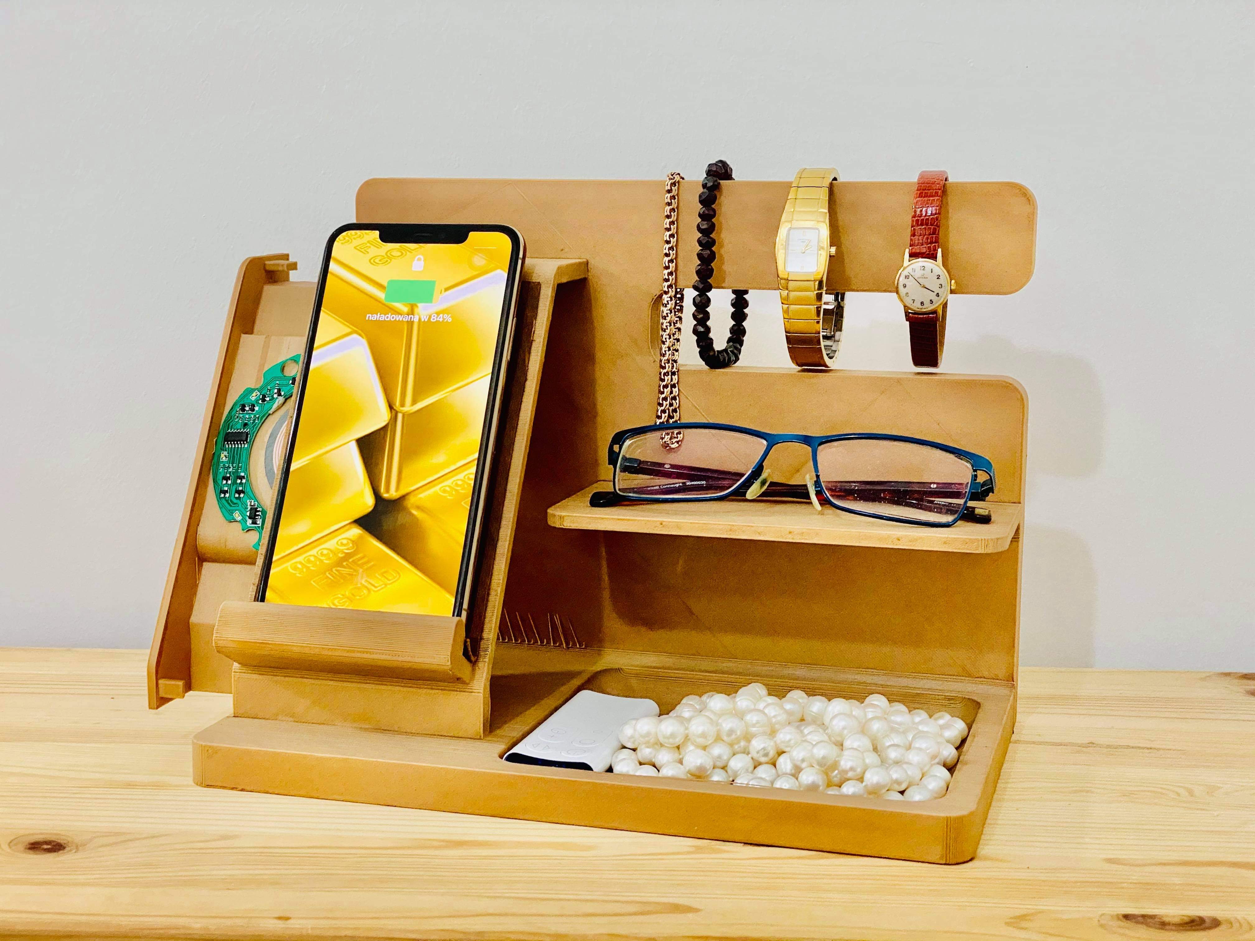 3D file Phone Docking Station with Wireless Charger・3D printer design ...