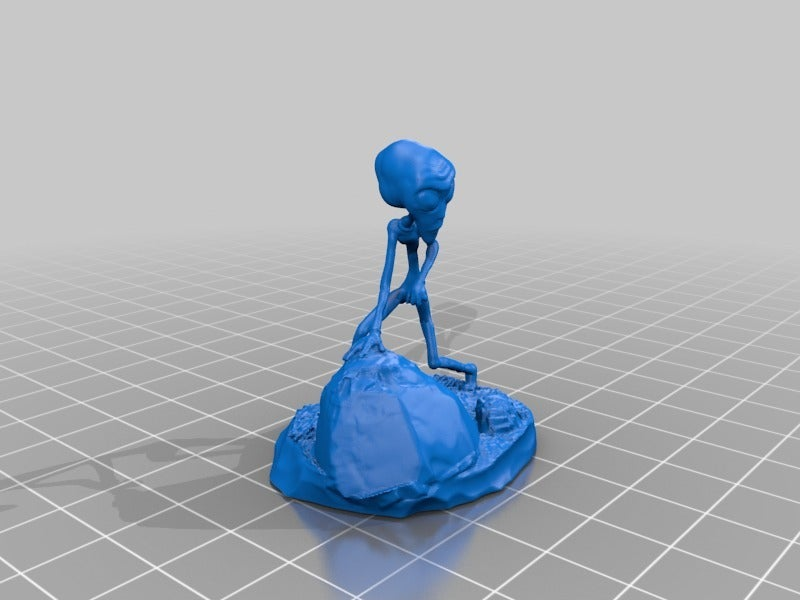 Free STL file Alien Grey 👽・3D printer design to download・Cults