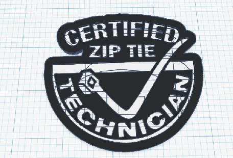 Free 3D file Certified Zip Tie Technician 🤐・3D printing design to ...
