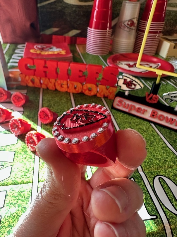 Free 3D file Kansas City Chiefs Super Bowl Ring 🏙️・3D printer model to ...