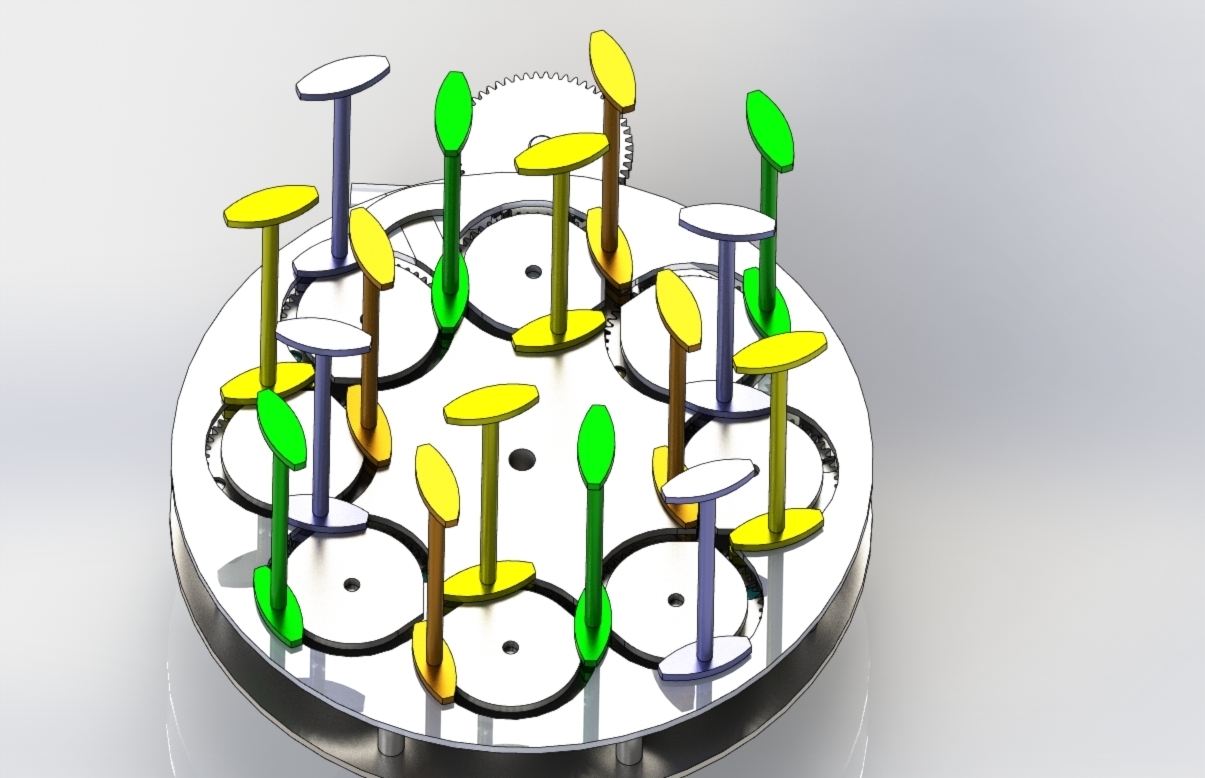 3D file MAYPOLE BRAIDING MACHINE・3D print design to download・Cults