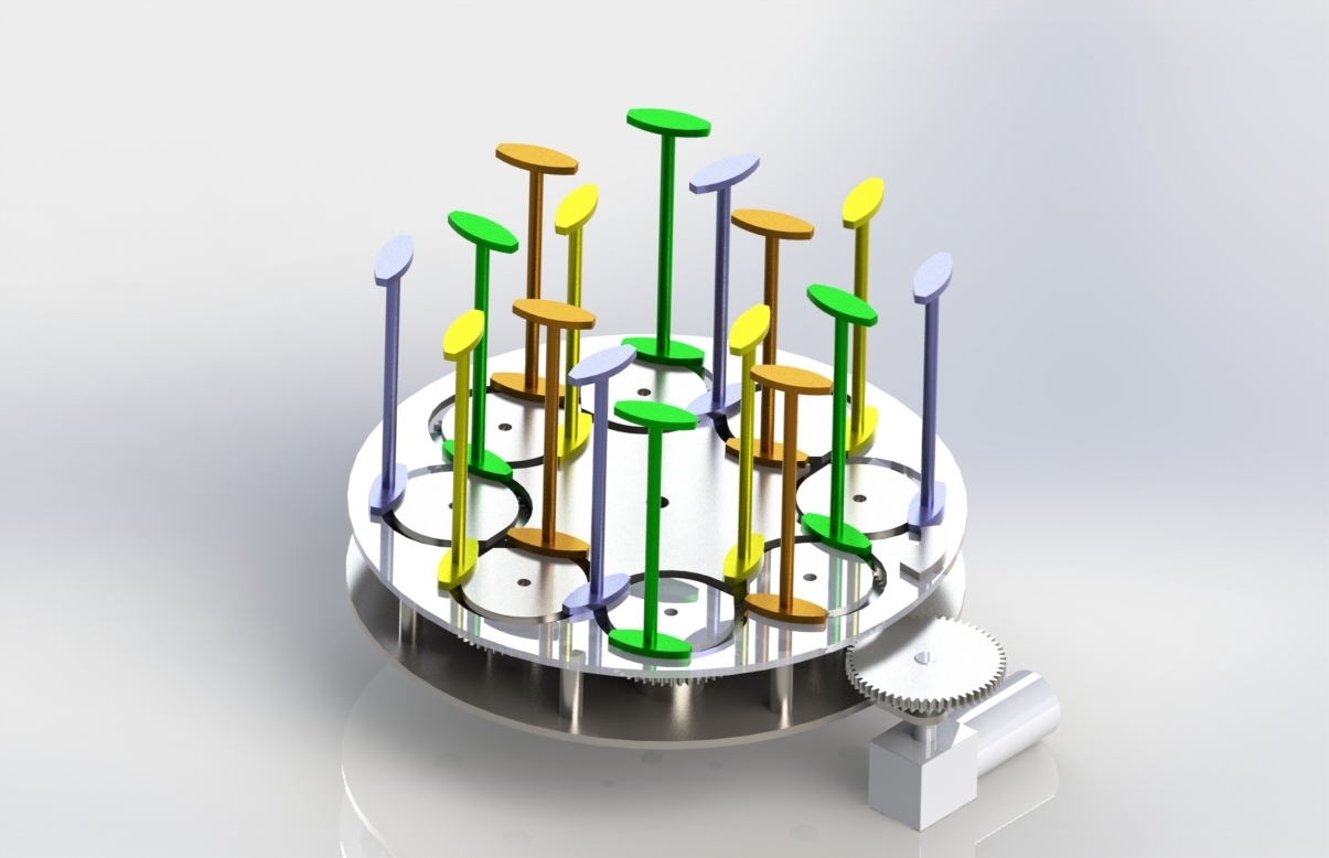 3D file MAYPOLE BRAIDING MACHINE・3D print design to download・Cults