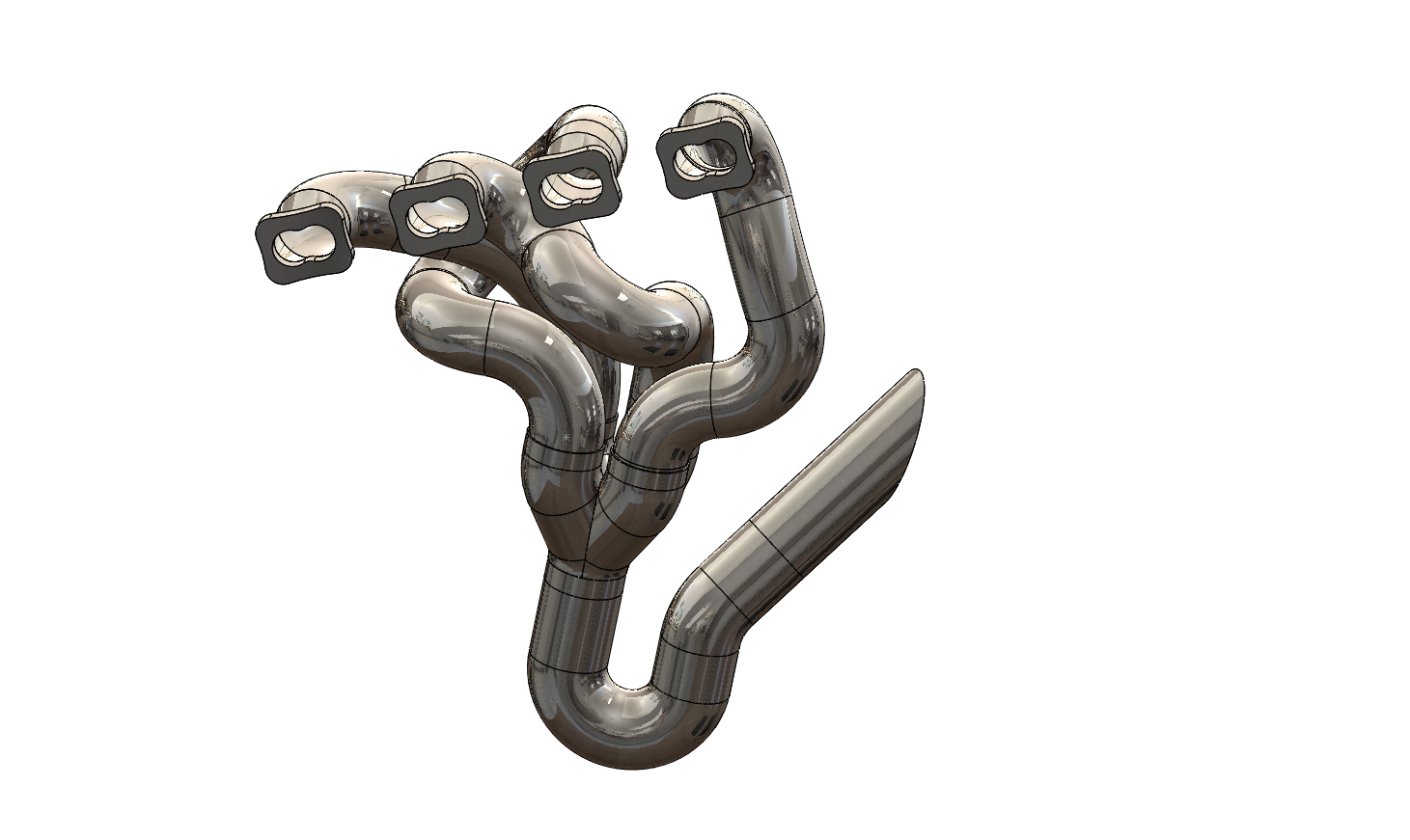 STL file formula one exhaust manifold・3D printer design to download・Cults