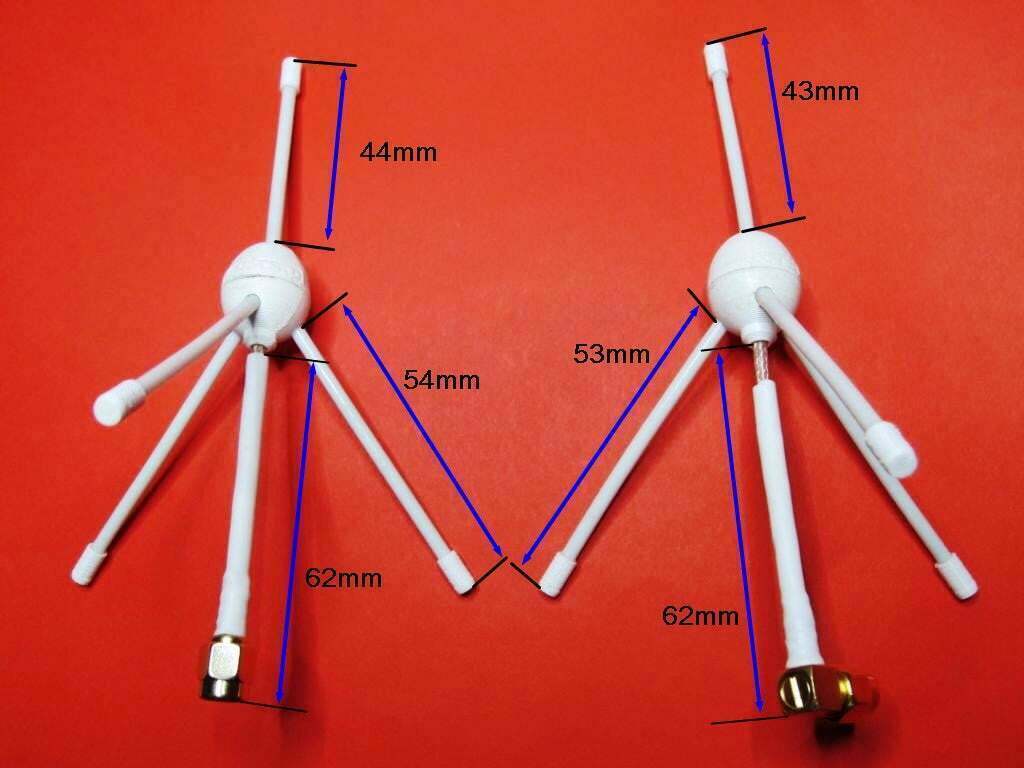 Free STL file Antenna FPV GP 1160 MHz (1,2 GHz) transmiter and receiver ...