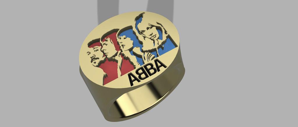 Archivo 3D gratis Anillo Abba 22mm・Modelo para descargar y imprimir en ...
