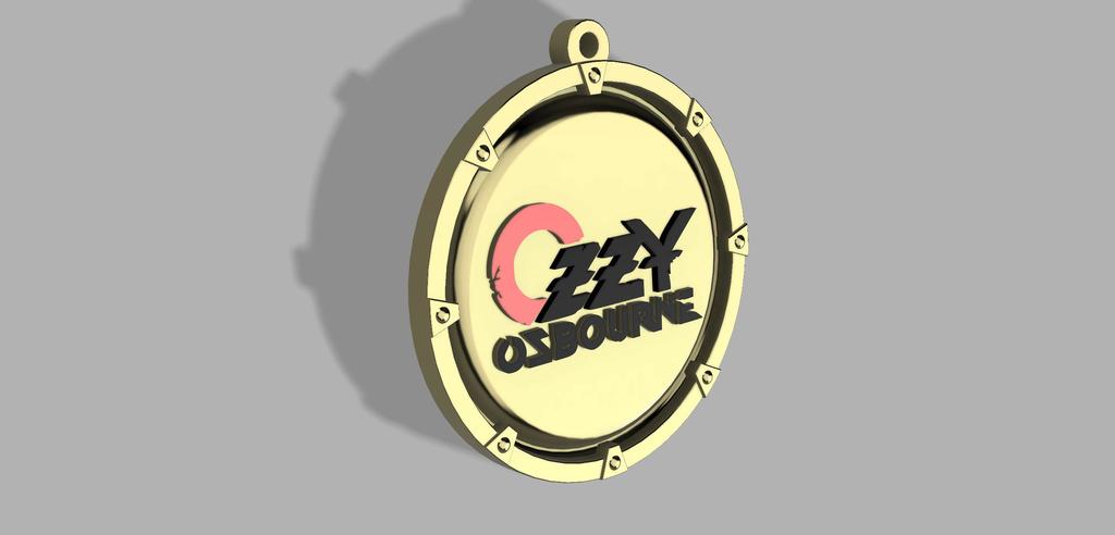 Free 3D file Ozzy Osbourne Medallion / Keyring 🗝️・3D printable object ...