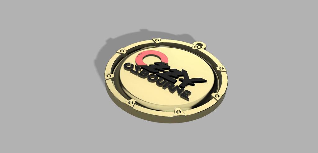 Free 3D file Ozzy Osbourne Medallion / Keyring 🗝️・3D printable object ...
