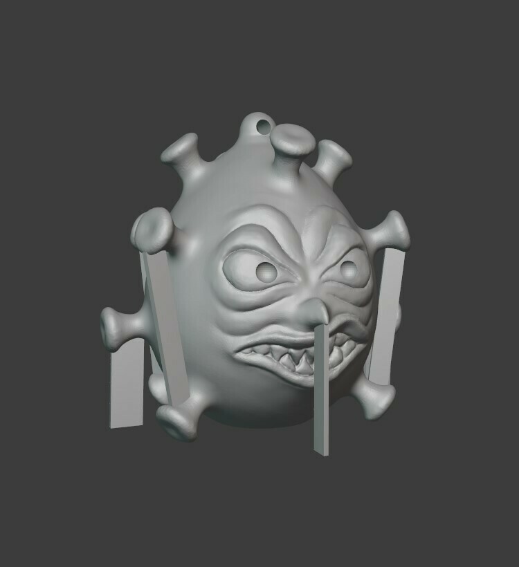 3D file Virus 🥚・3D printer design to download・Cults