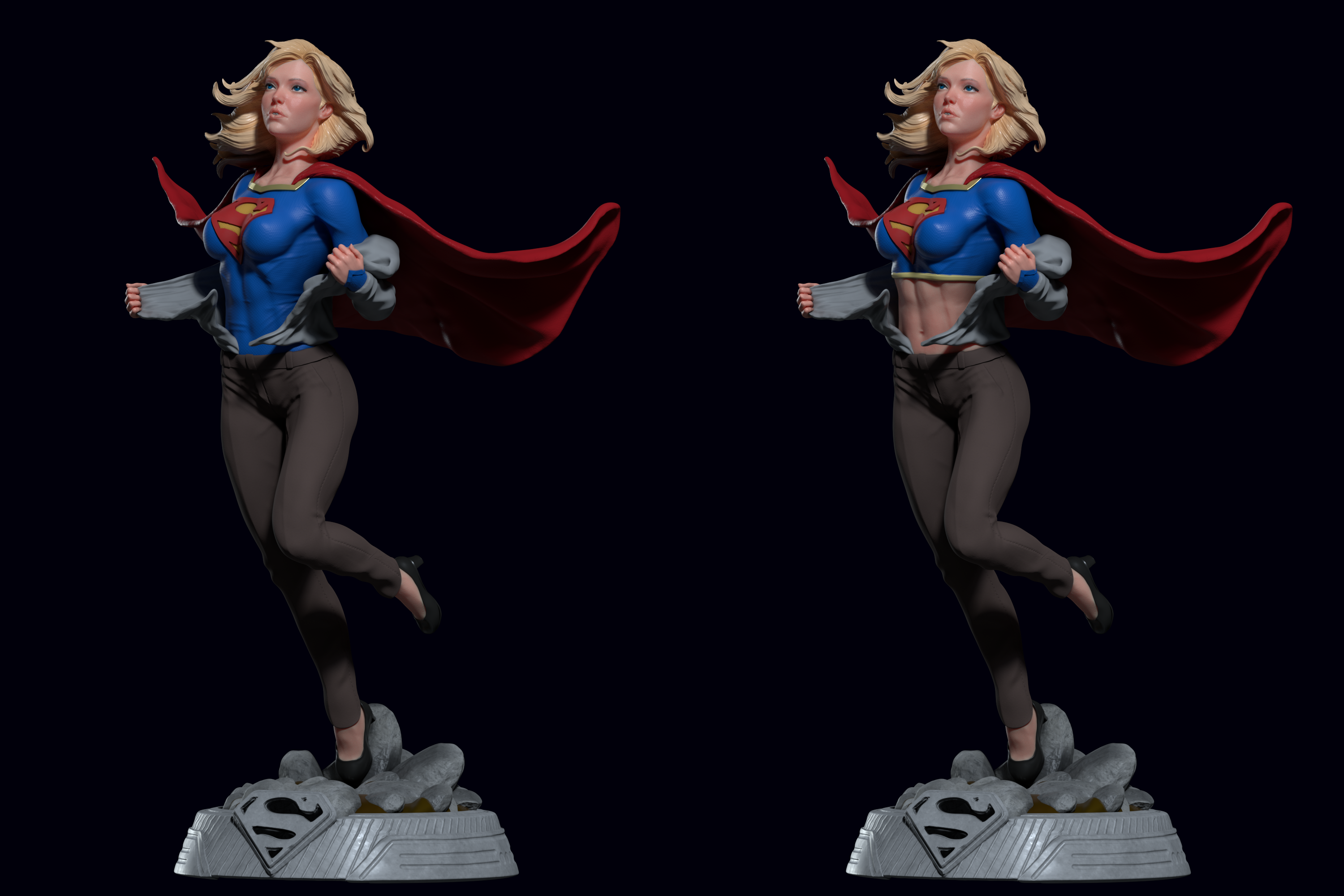 Stl File Supergirl 3d Print・3d Print Design To Download・cults