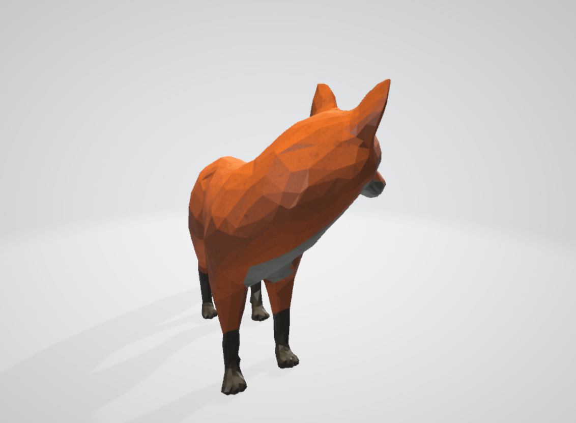 Файл STL Fox Low Poly・Модель 3D-принтера для скачивания・Cults
