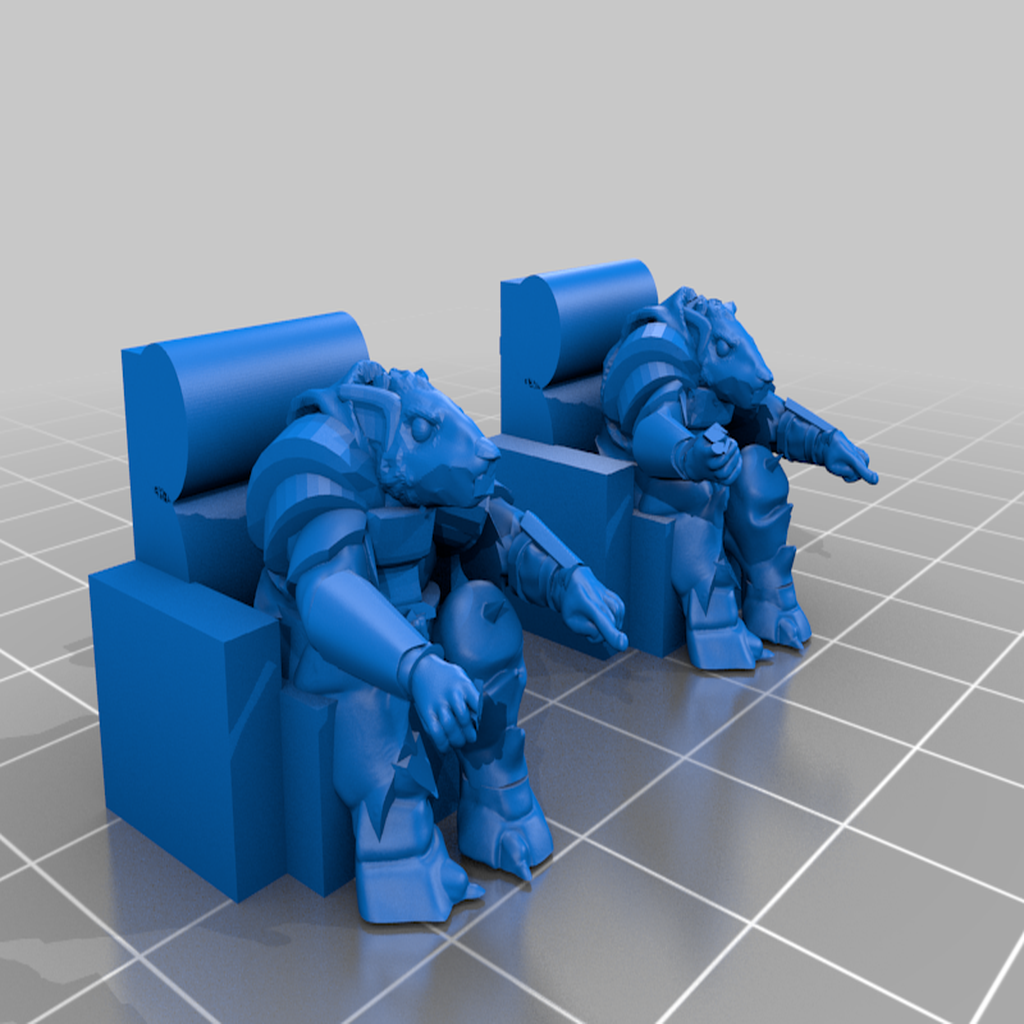 Free STL file 40k skaven pilots and crew ⚔・3D printable object to ...