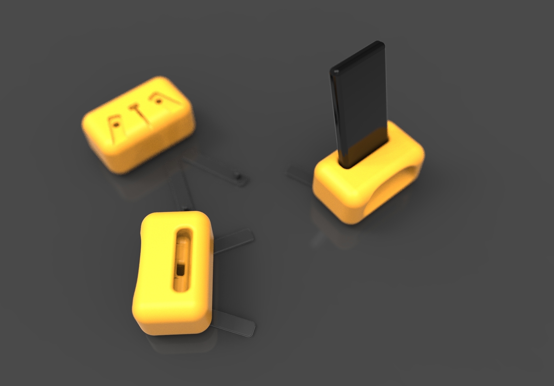 STL file Phone Holder with Amplifier and Charging station 3D print ...