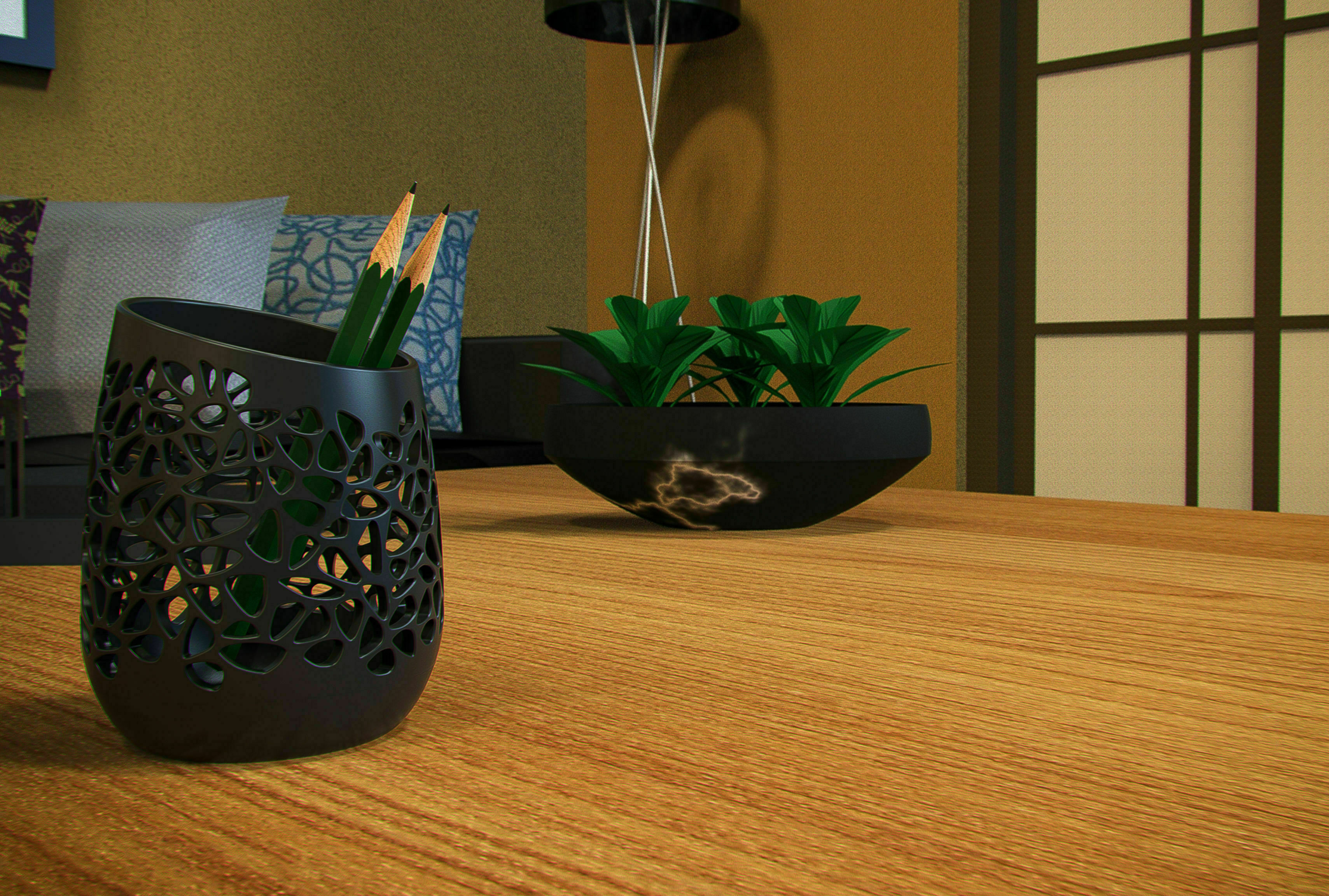 STL file Pen holder 3D print model 🖊️・3D print design to download・Cults