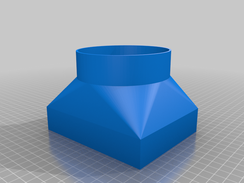 Free 3D file Gutter Adapter 5x5 to 4 inch round・3D print object to ...