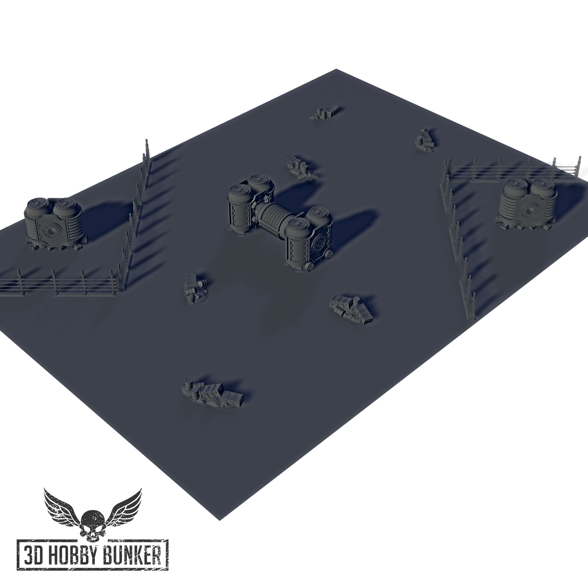 3D file Industrial Zone Terrain・3D print design to download・Cults