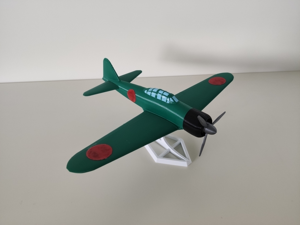 Free STL file Mitsubishi A6M Zero 1/48 simple model kit ️・Object to ...