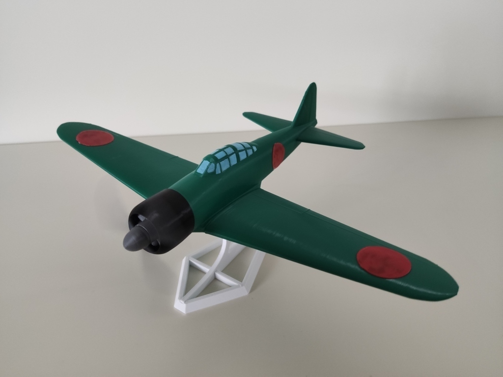Free STL file Mitsubishi A6M Zero 1/48 simple model kit ️・Object to ...