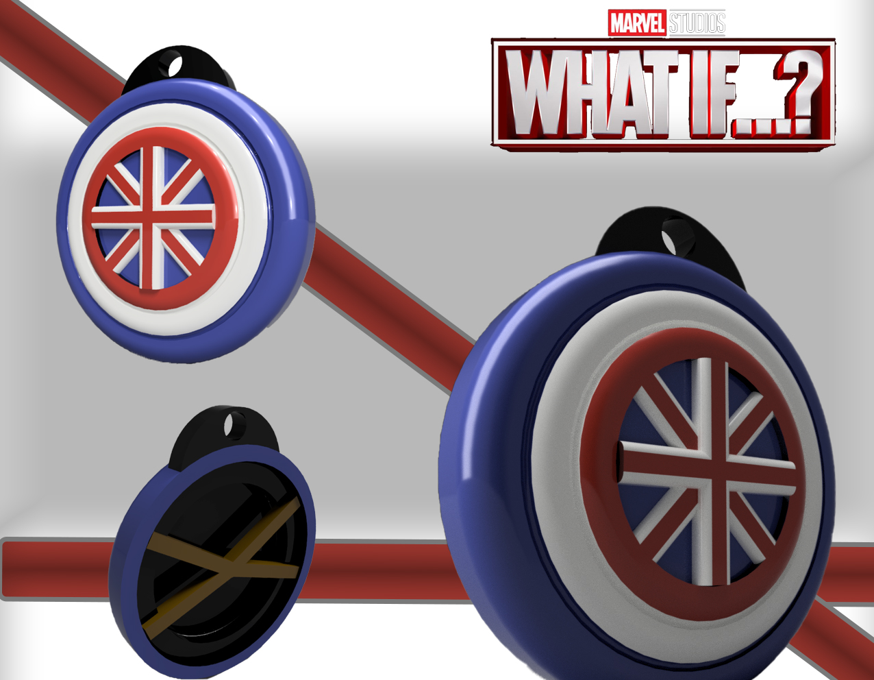 Free STL file captain carter key ring・3D printable model to download・Cults