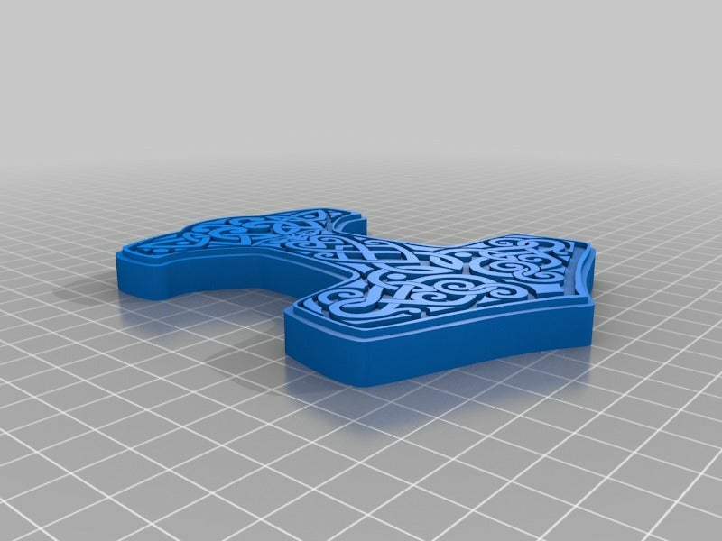 Free STL file Thor's Hammer for a Pin・3D print design to download・Cults