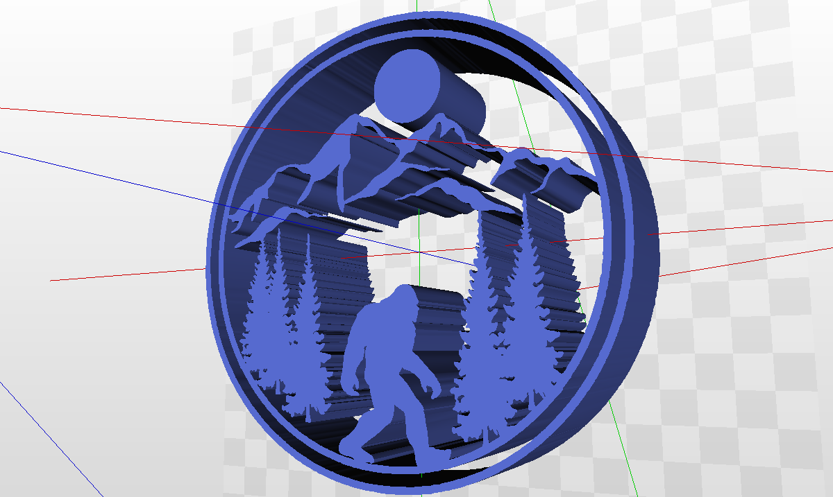 STL file Big Foot Sasquatch Yetti Logo・3D printable design to download ...