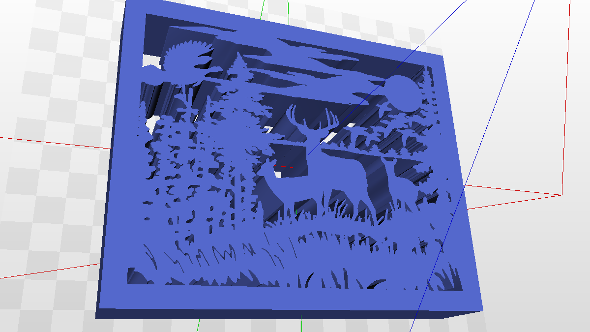 STL file Deer Scene Wildlife Deer Hunting Scenery・3D print model to ...
