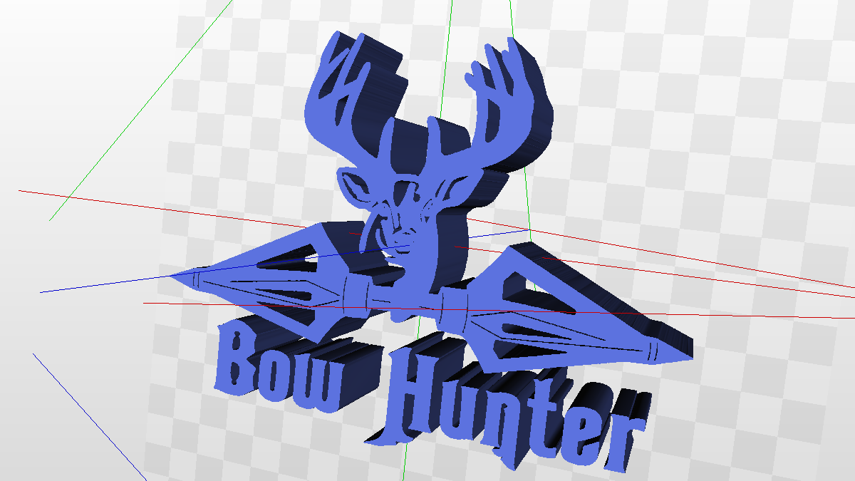 STL file Bow Hunter Emblem Symbol Hunting 2・3D printing model to ...