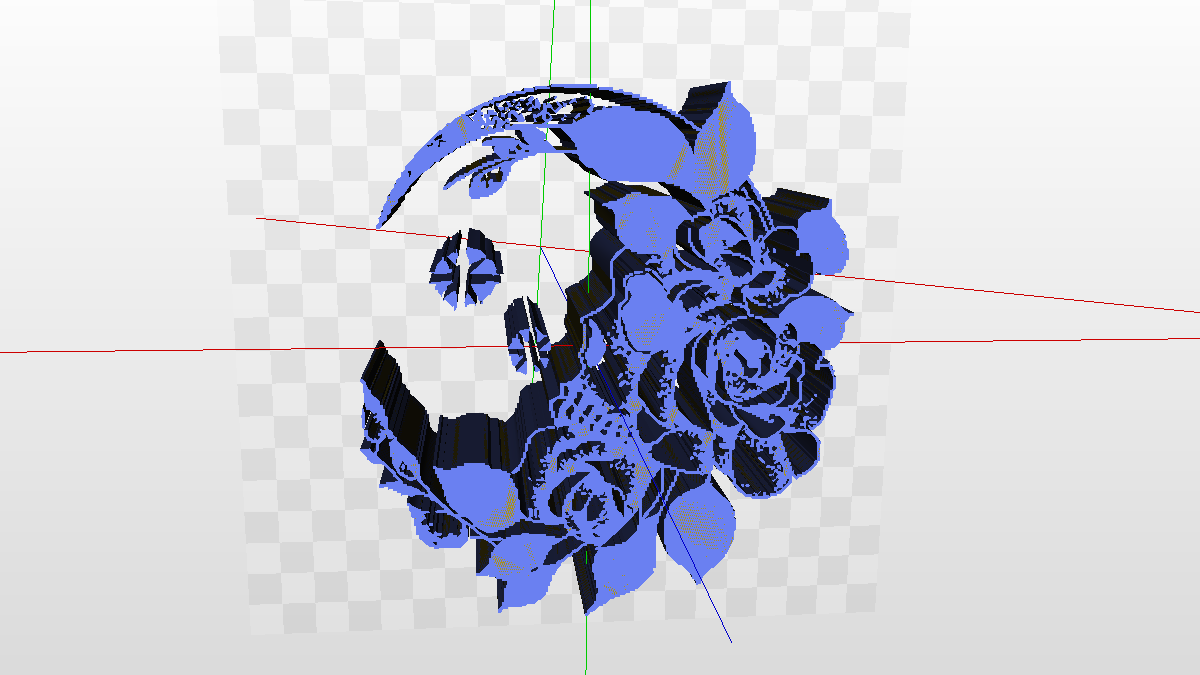 STL file Skull Rose Circle Moon・3D printer model to download・Cults