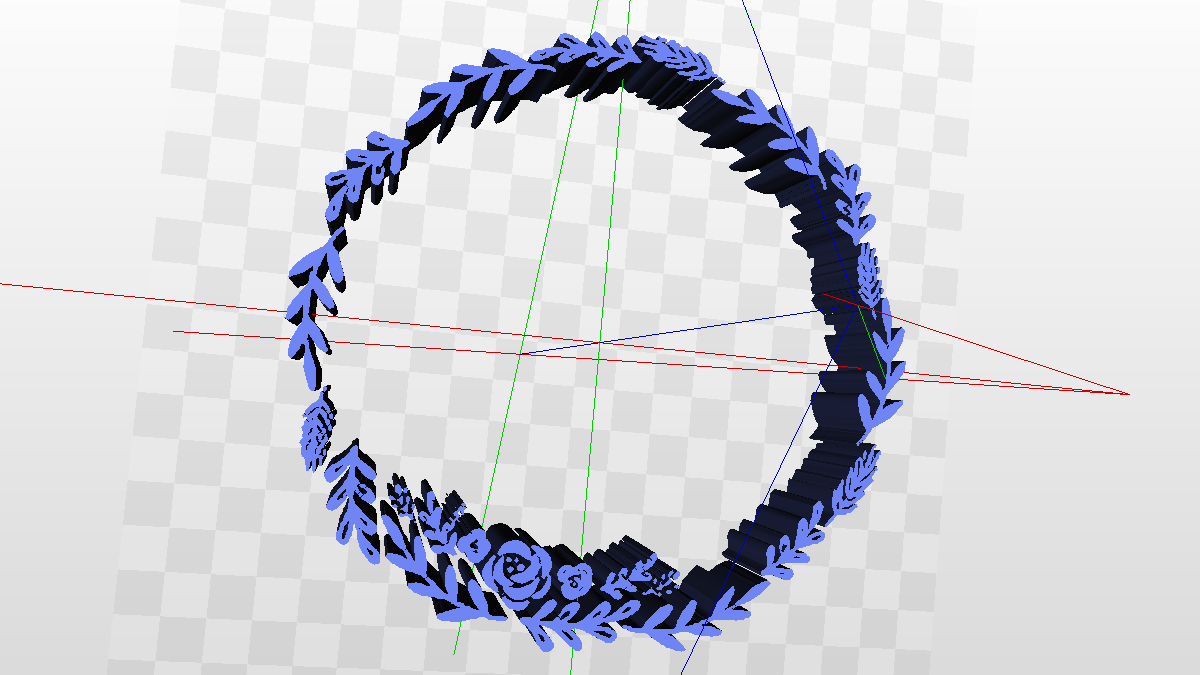 STL file Flowers Leaves Circle Border Frame・3D printable model to ...