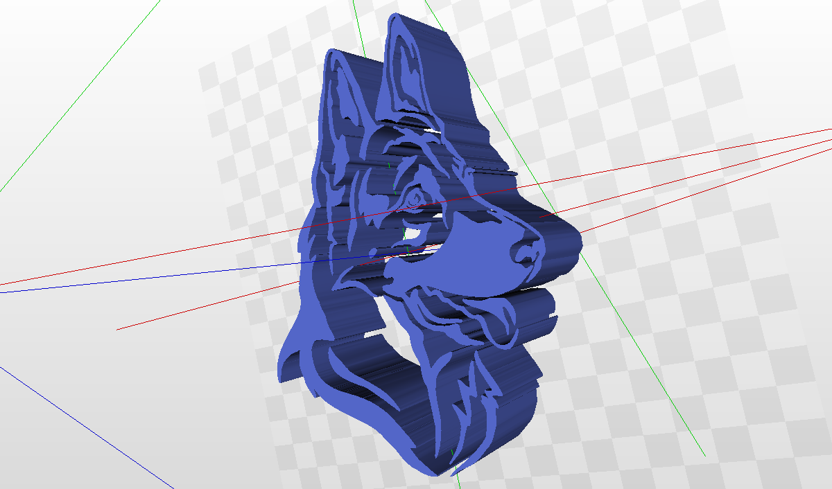 STL file German Shepherd K9 Police Dog・3D print object to download・Cults