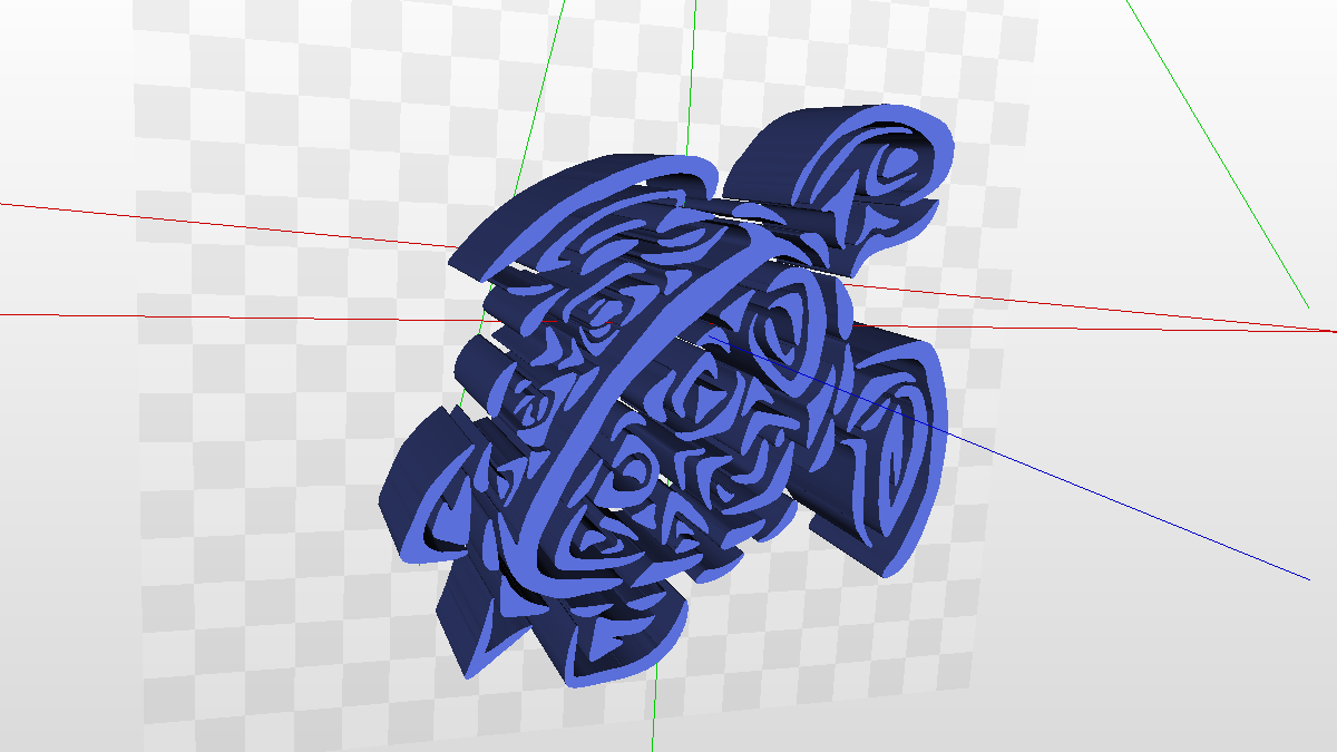 Archivo STL Tortuga tribal 1・Modelo imprimible en 3D para descargar・Cults