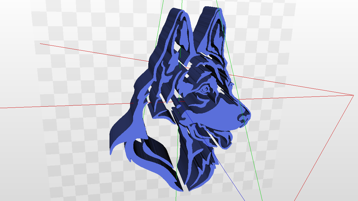 STL file German Shepherd K9 Police Dog・3D print object to download・Cults