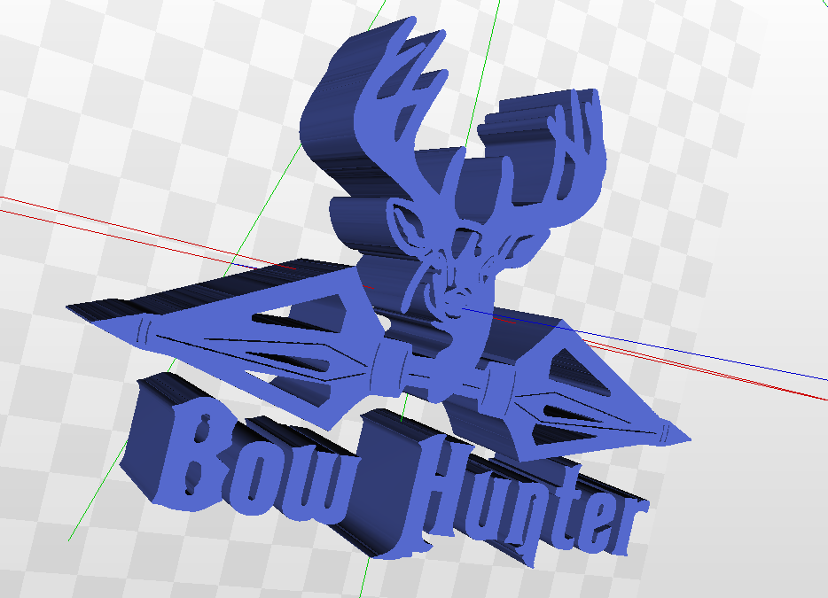 STL file Bow Hunter Emblem Symbol Hunting 2・3D printing model to ...