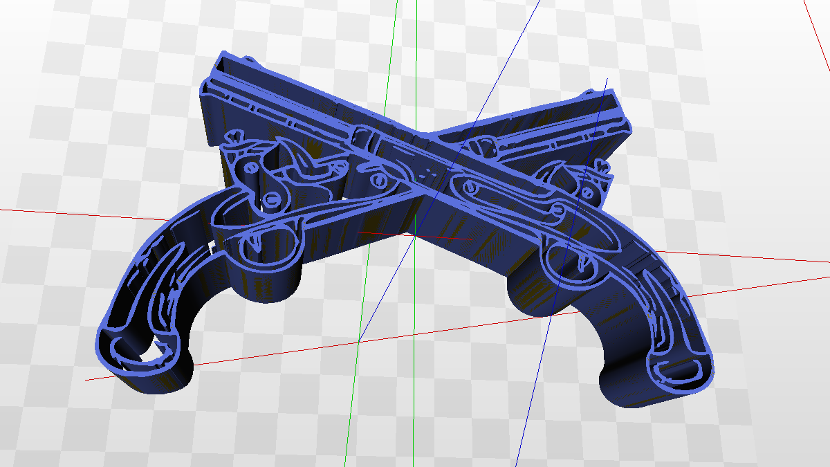 Free STL file Two Pistols・3D print design to download・Cults