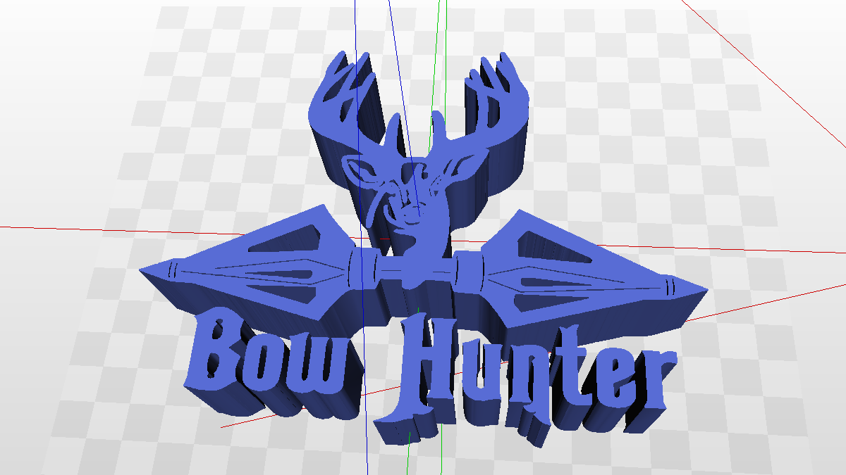 STL file Bow Hunter Emblem Symbol Hunting 2・3D printing model to ...