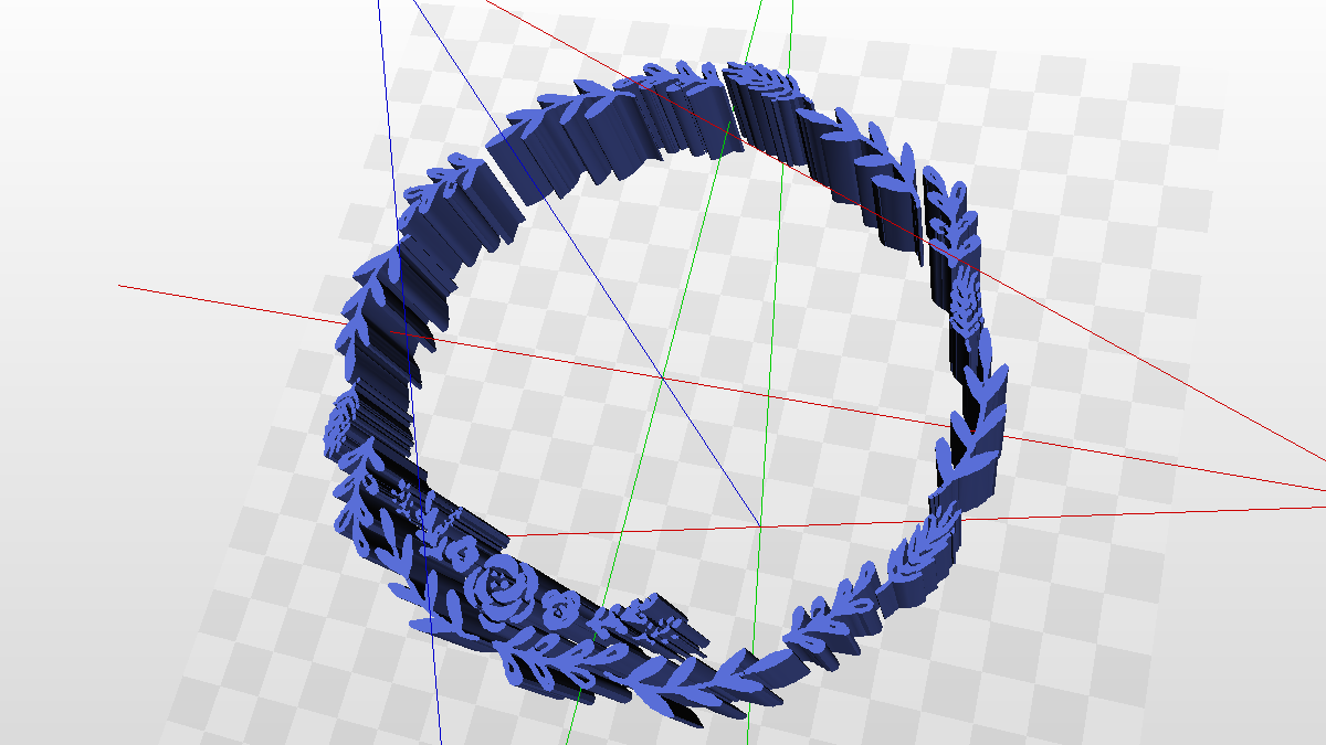 STL file Flowers Leaves Circle Border Frame・3D printable model to ...